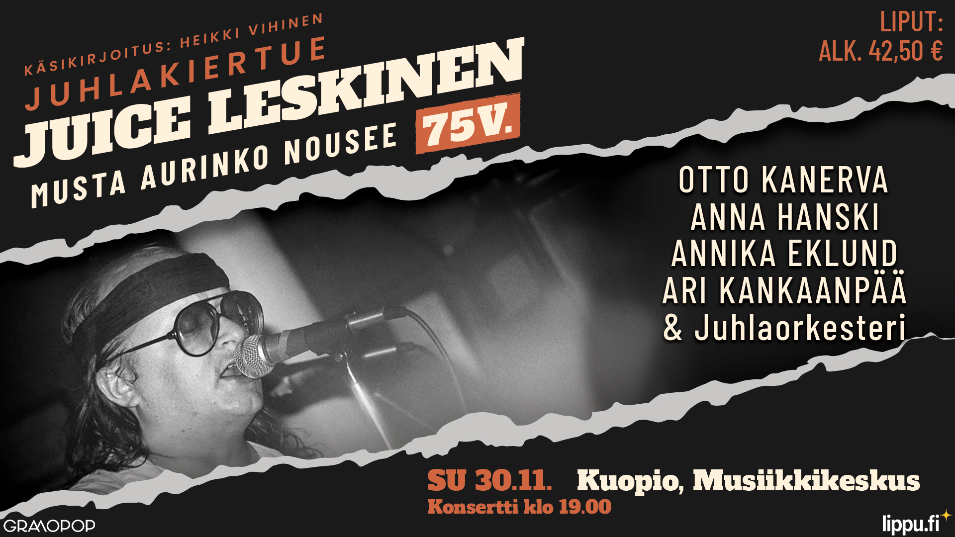 JUICE 75V -JUHLAKIERTUE MUSTA AURINKO NOUSEE - Kuopion Seinä